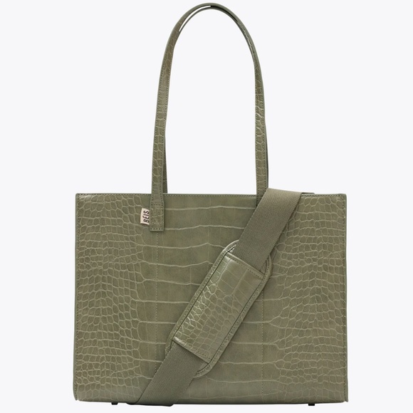 BEIS | Bags | Beis Work Tote In Olive | Poshmark